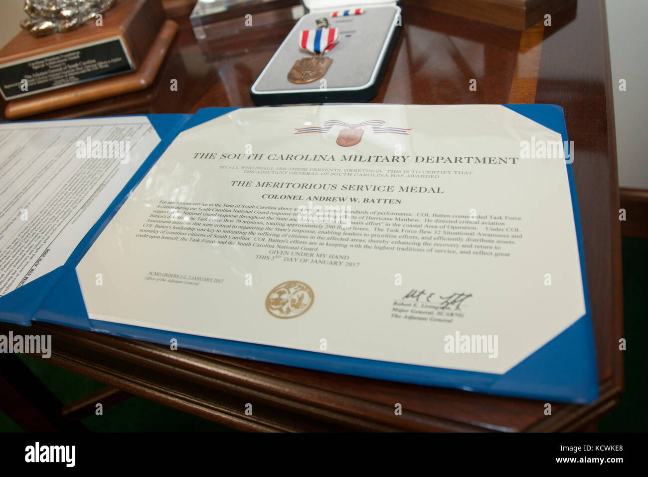 U.S. Army Col. Andrew Batten, South Carolina Army National Guard, is ...