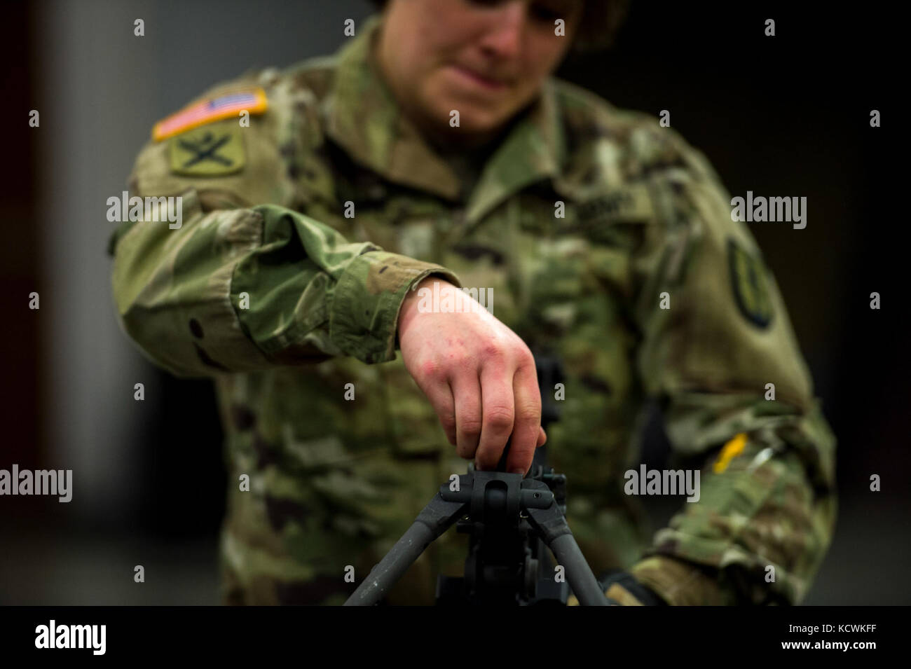 South Carolina Army National Guard Sgt. Rachel Clark, a human resources ...