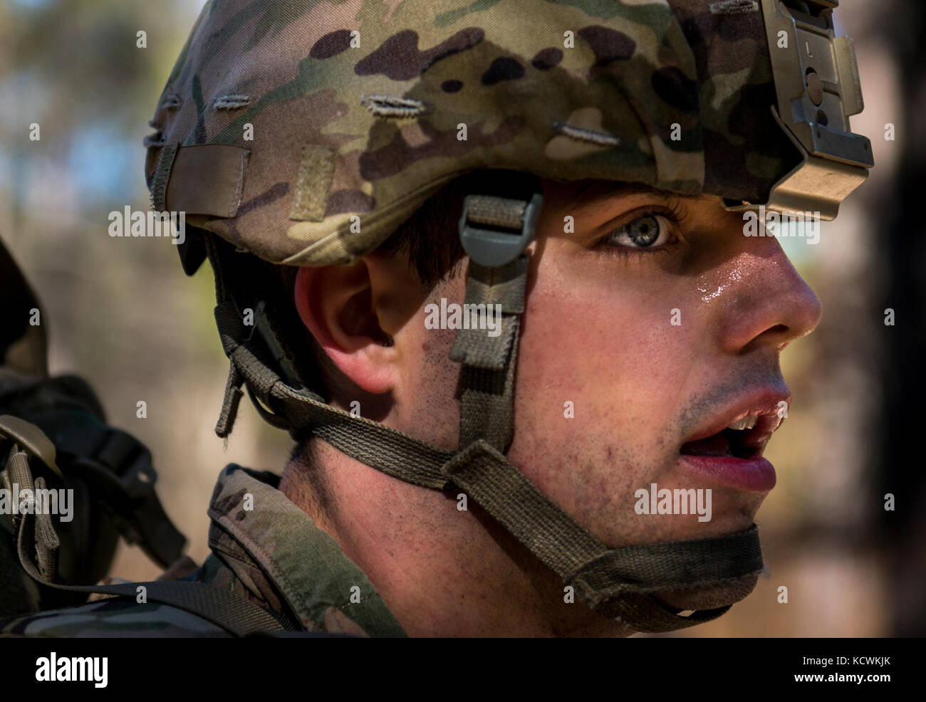 South Carolina Army National Guard Sgt. Aaron Wyatt, a senior nodal ...