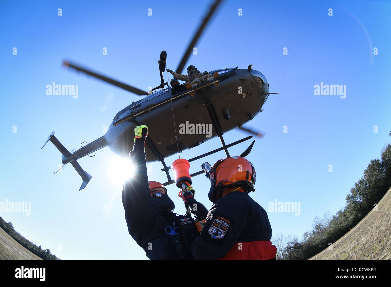 South Carolina National Guard Soldiers, and fire department/EMS ...