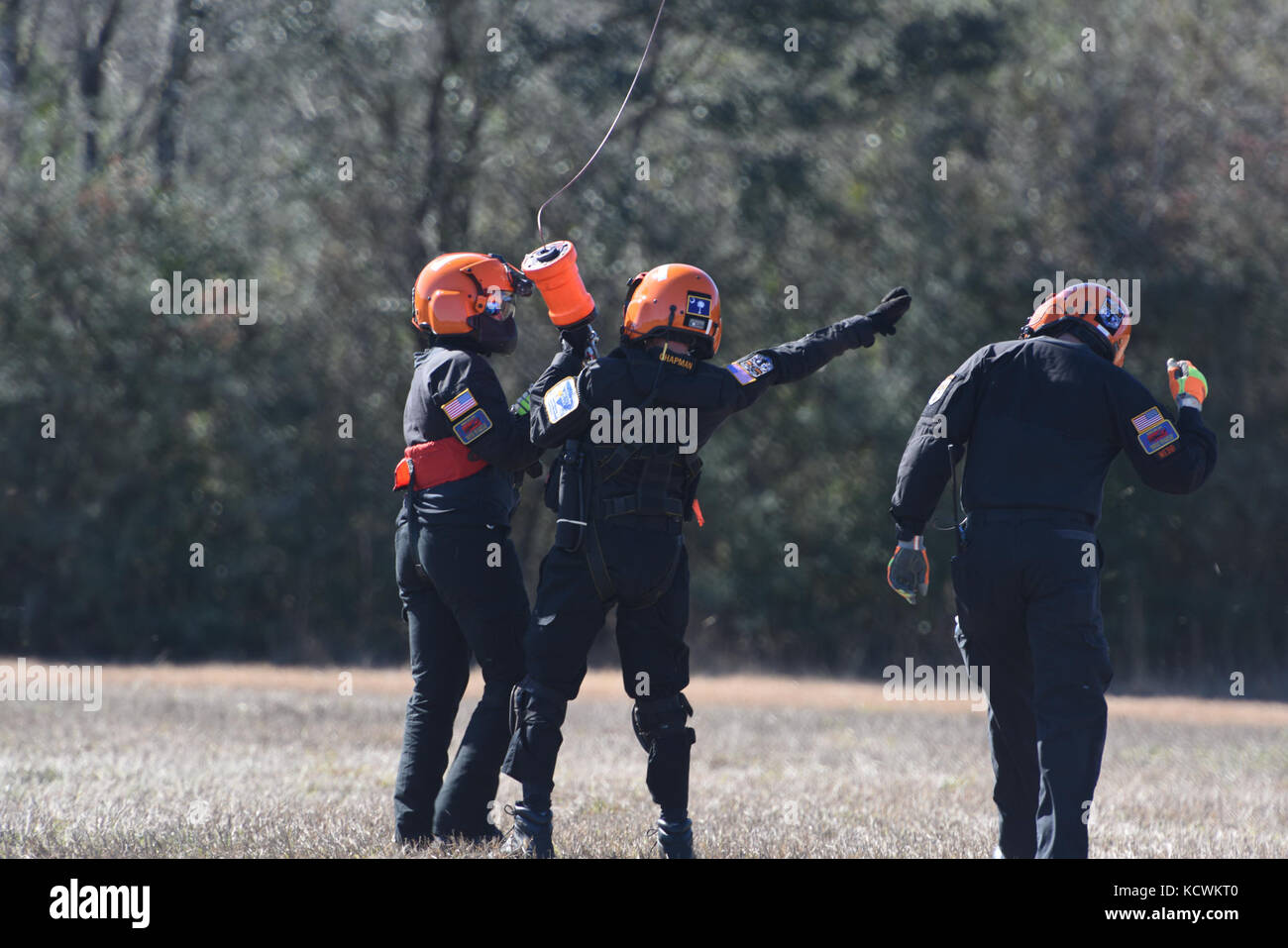 South Carolina National Guard Soldiers, and fire department/EMS ...