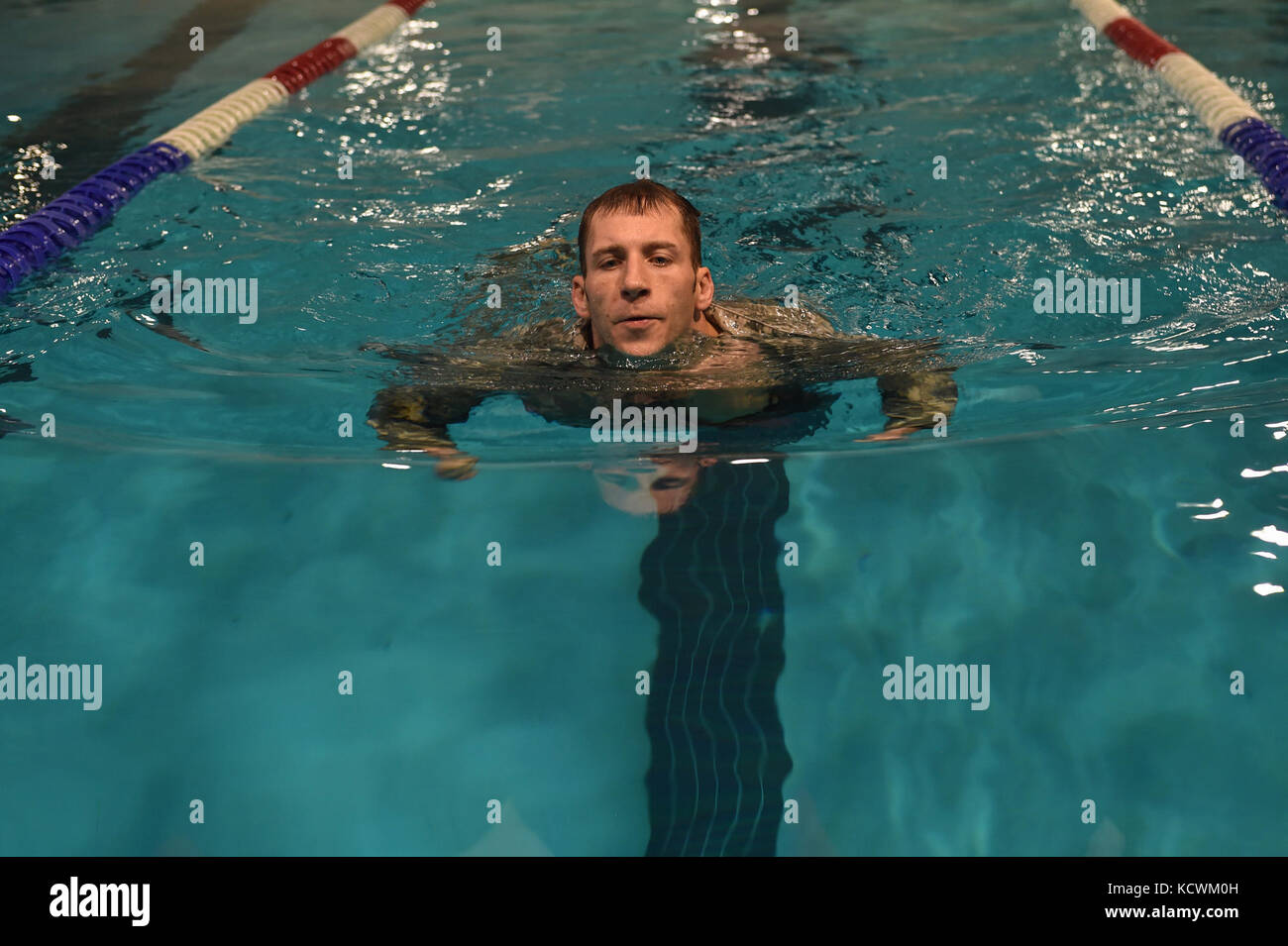 South Carolina Army National Guard Staff Sgt. James Oliver, a basic ...