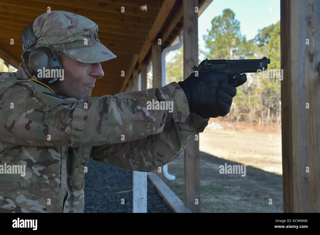 South Carolina Army National Guard Staff Sgt. James Oliver, a basic ...