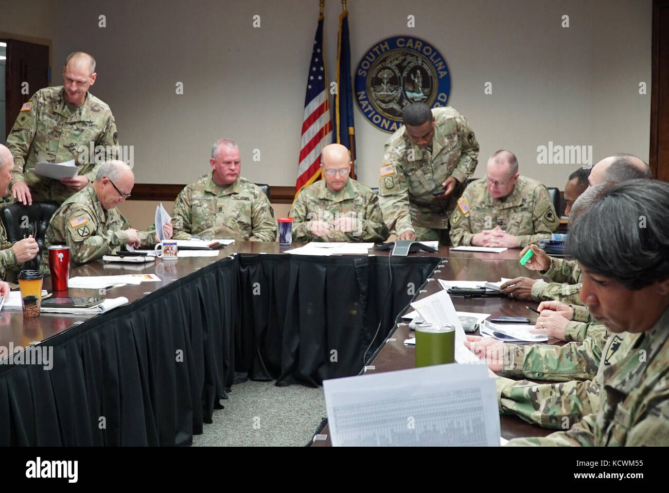 The South Carolina National Guard awarded the South Caorlin Meritorious ...