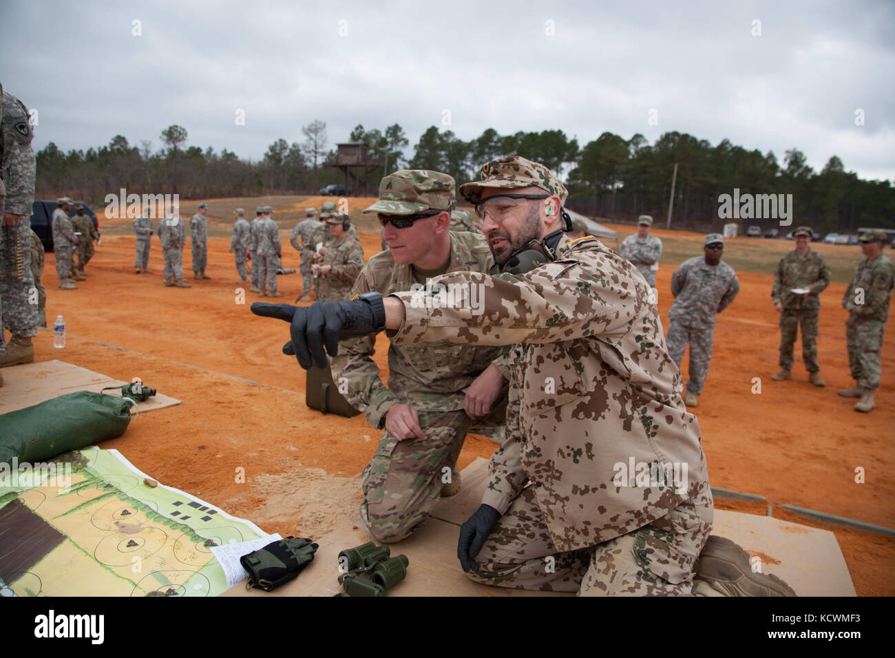 German Armed Forces Spc. Ehsanollah Fard advises U.S. Army Sgt ...
