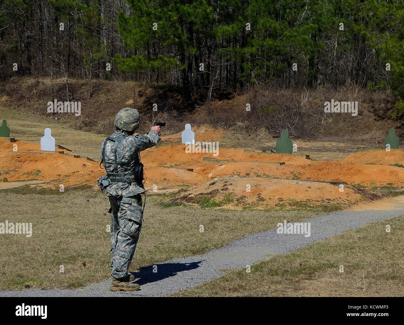 A U.S. Soldier assigned to the Aviation Brigade, South Carolina Army ...