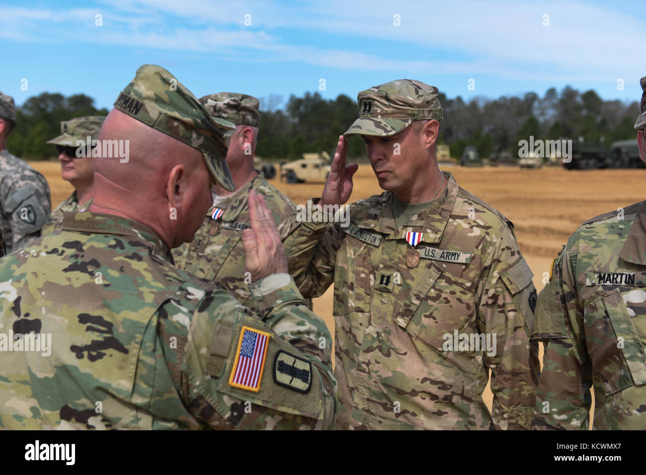 S.C. Army National Guard Soldiers with 122nd Engineer Battalion, 59th ...