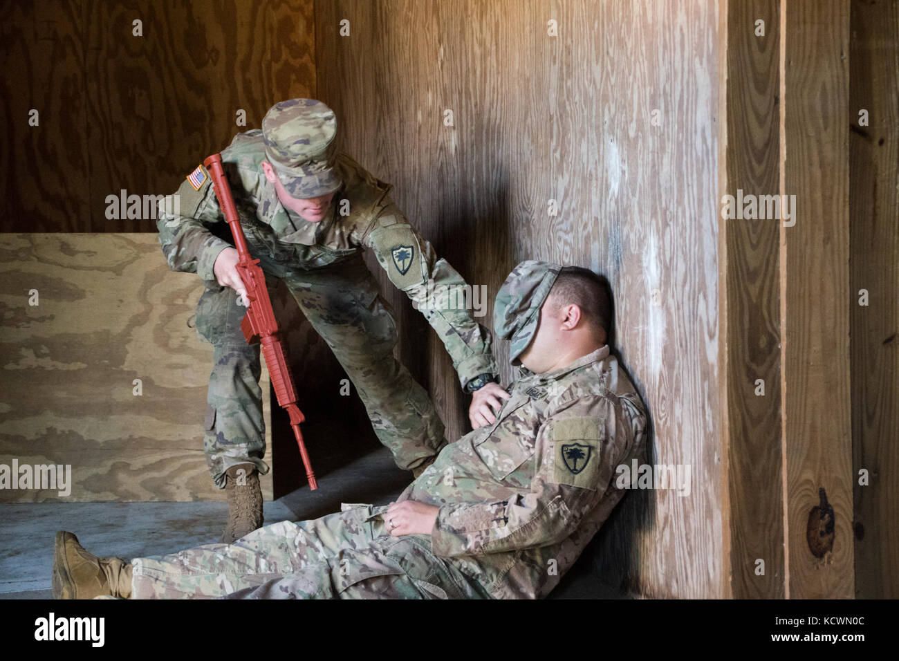 U.S. Army Pvt. Nicholas Holland, a team member with the South Carolina ...