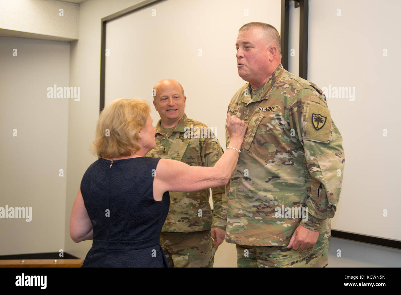 U.S. Army Brig. Gen. Roy Van McCarty, deputy adjutant general for the ...