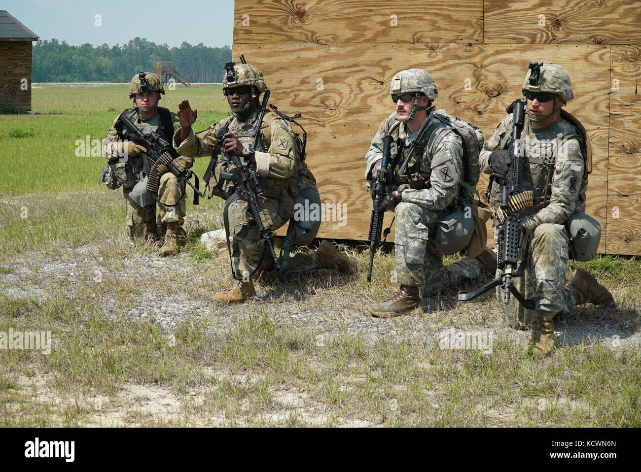 U.S. Soldiers with Company A, 4-118th Combined Arms Battalion, South ...