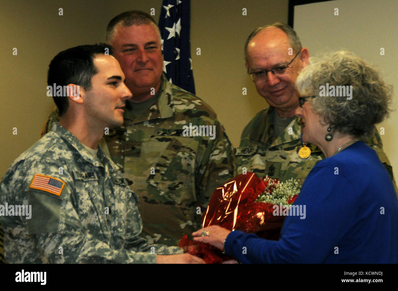 U.S. Army First Sgt. Thomas Henry of the 246th Army Band, South ...