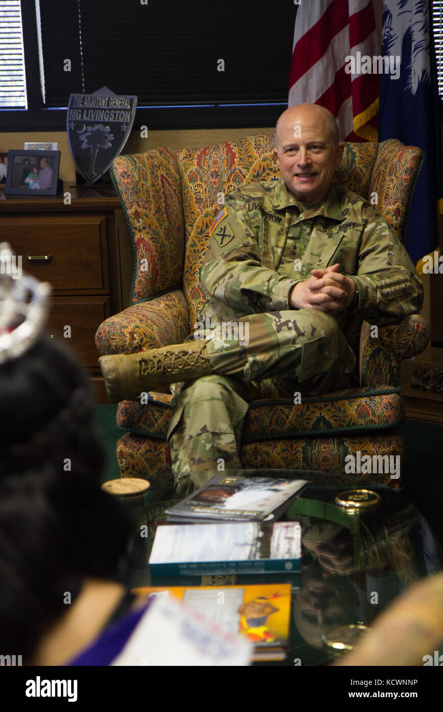 Maj. Gen. Robert E. Livingston Jr., adjutant general for South Carolina ...