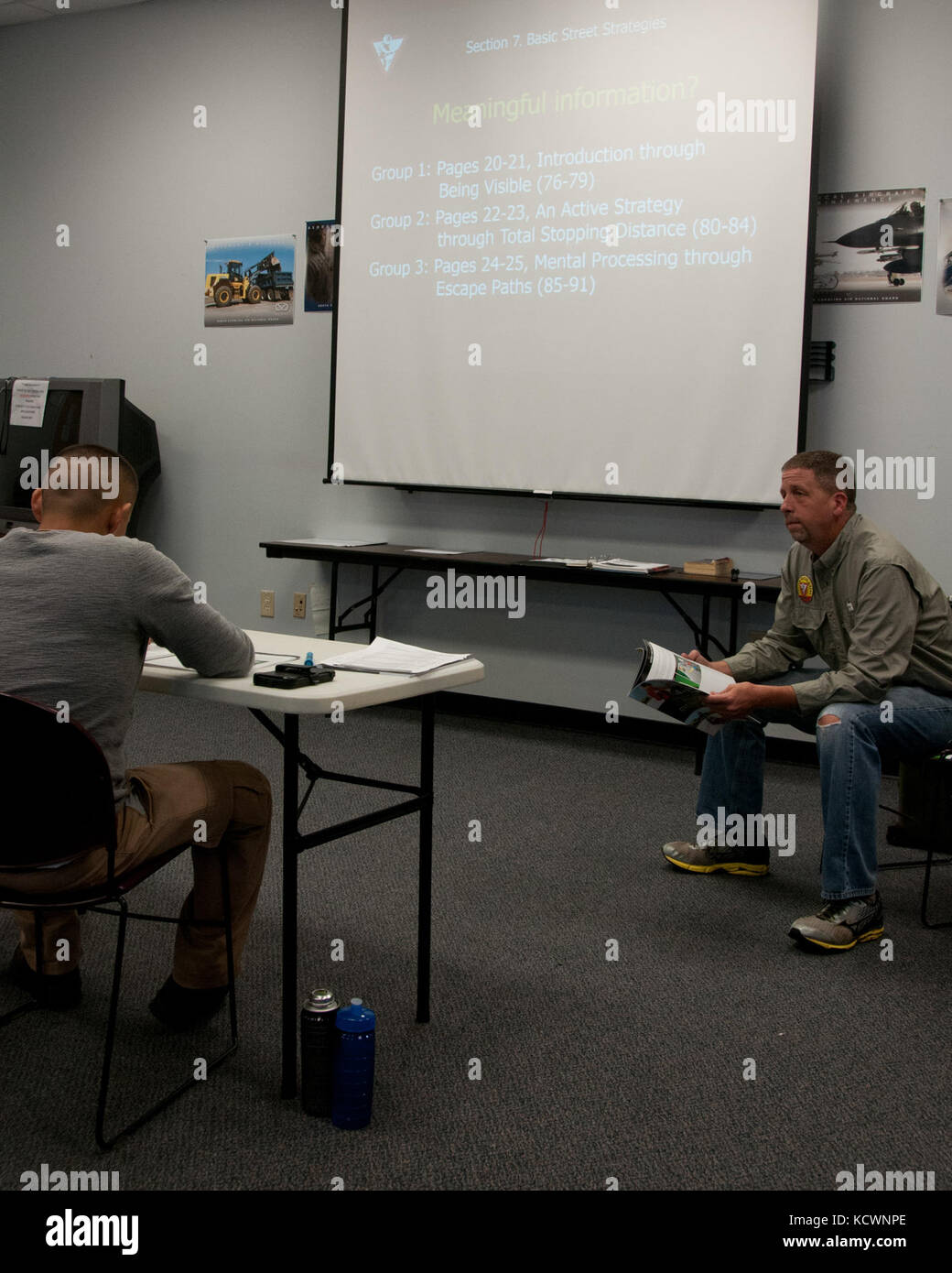 Members of the South Carolina National Guard attend the motocycle Basic ...