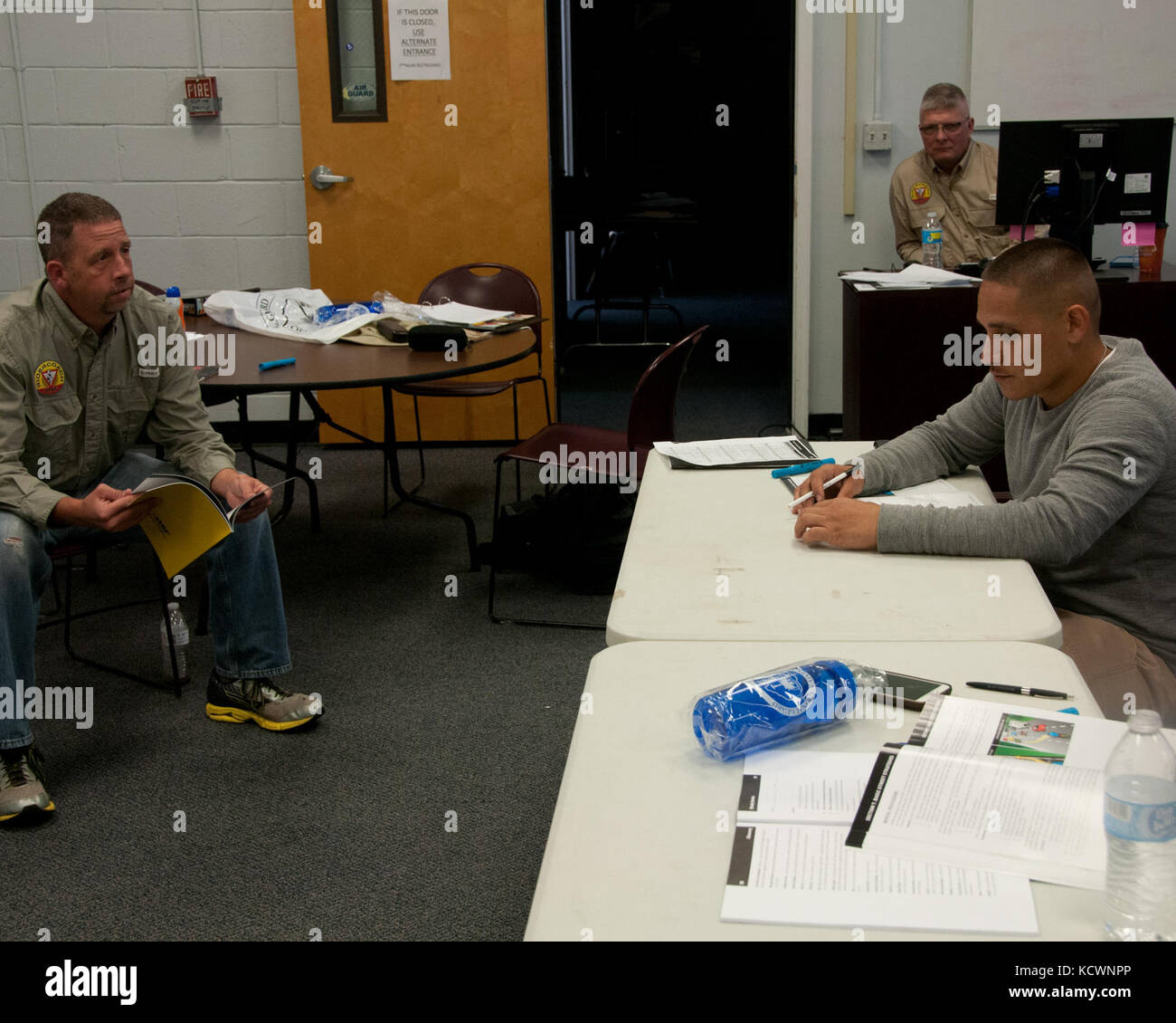Members of the South Carolina National Guard attend the motocycle Basic ...