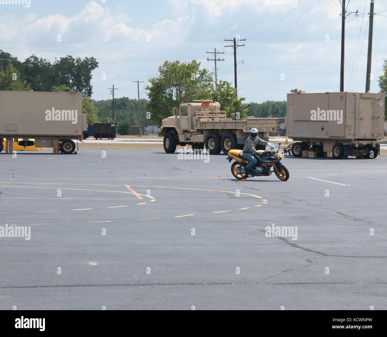 Members of the South Carolina National Guard attend the motocycle Basic ...