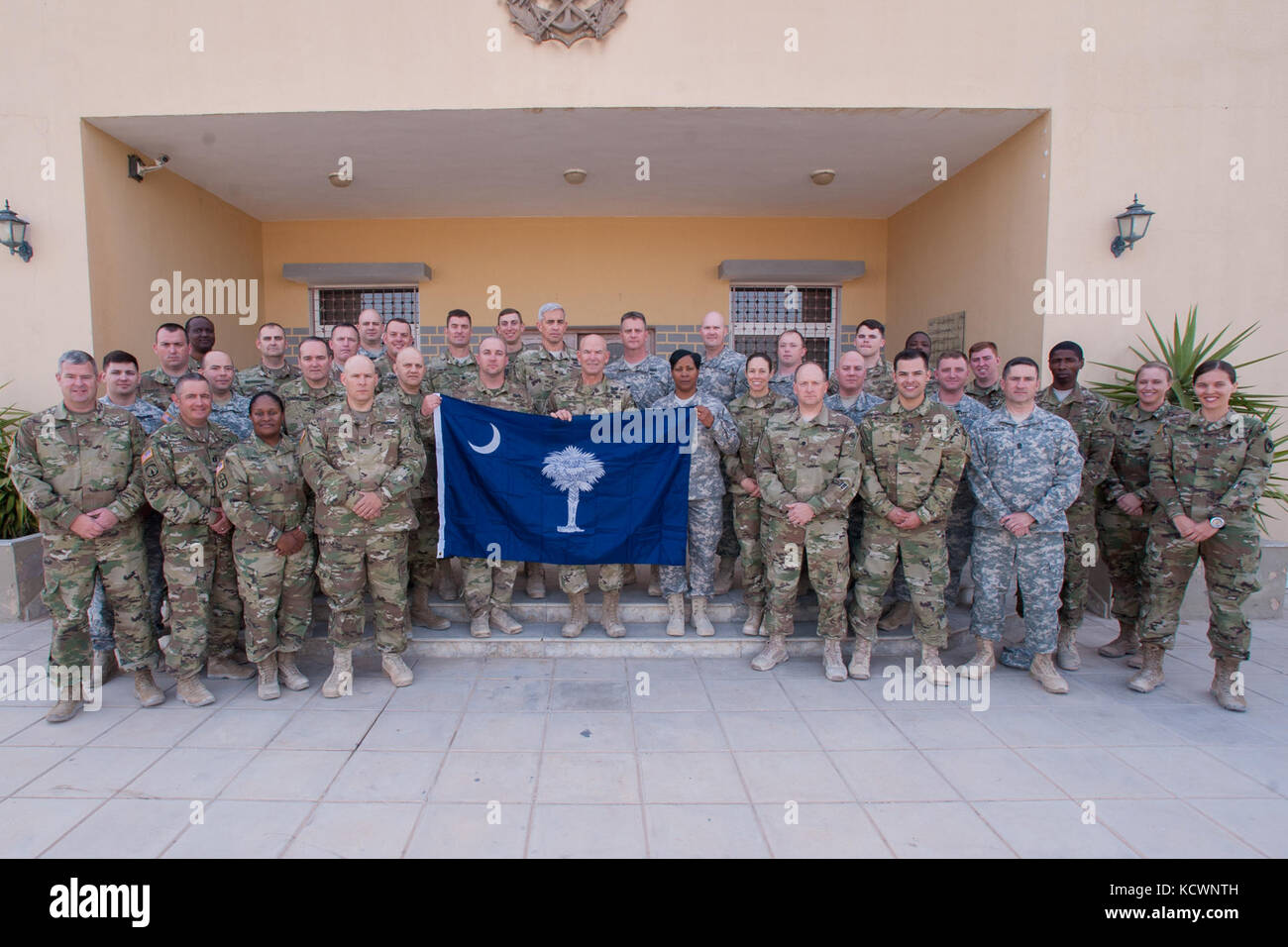 Shown are members of the South Carolina Army National Guard who worked ...