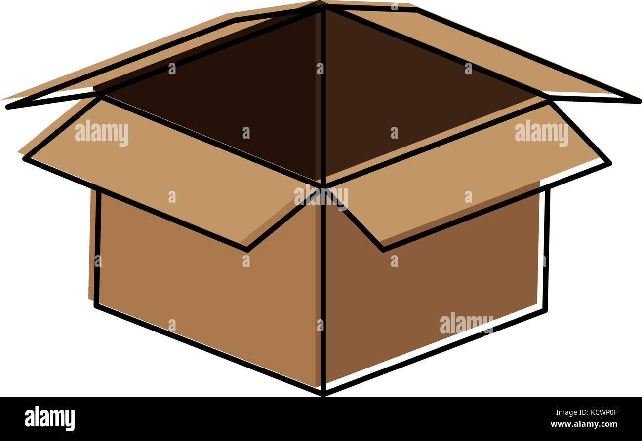 open cardboard box icon image Stock Vector Image & Art - Alamy