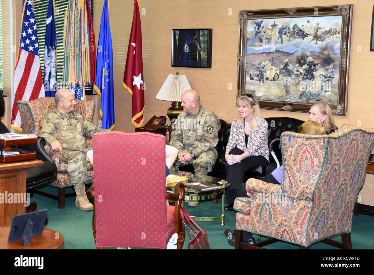 U.S. Army Col. Jody Dew is honored on the day of his retirement at a ...