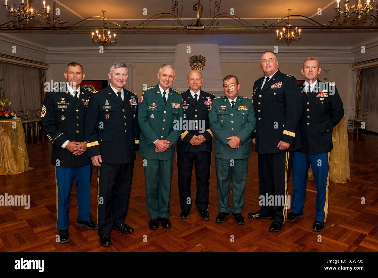(L-R) U.S. Army Command Sgt. Maj. Carlos Olvera, Command Sergeant Major ...
