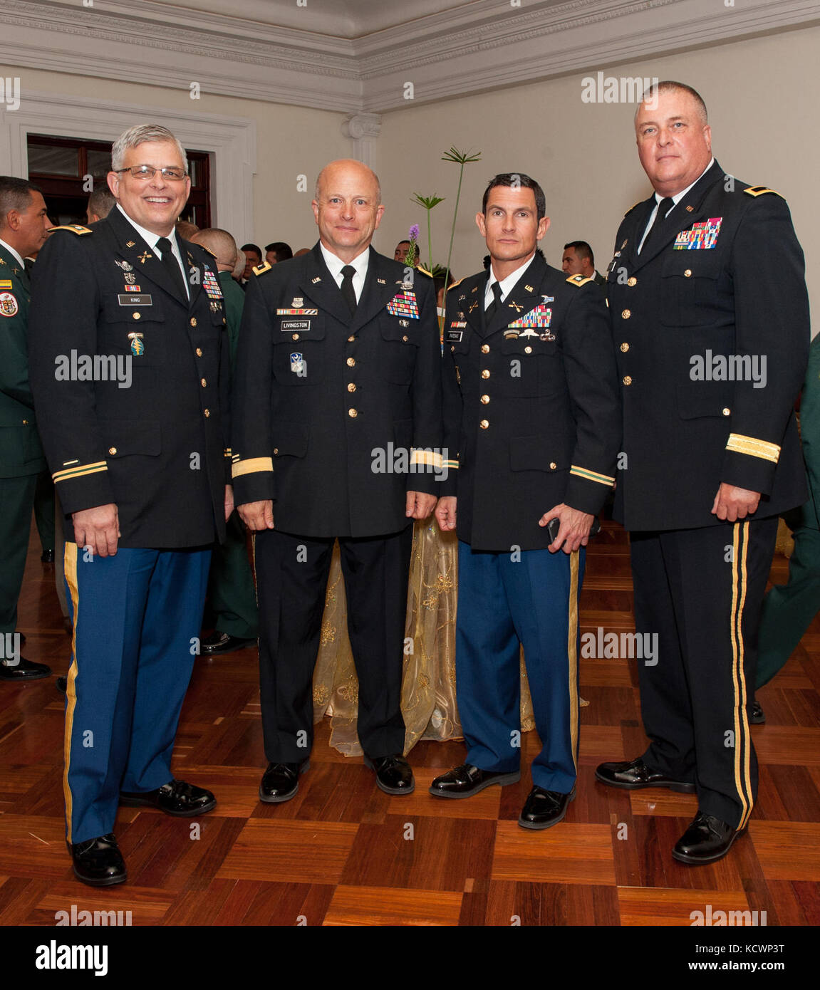 (L-R) U.S. Army Lt. Col. David King, state partnership director, U.S ...