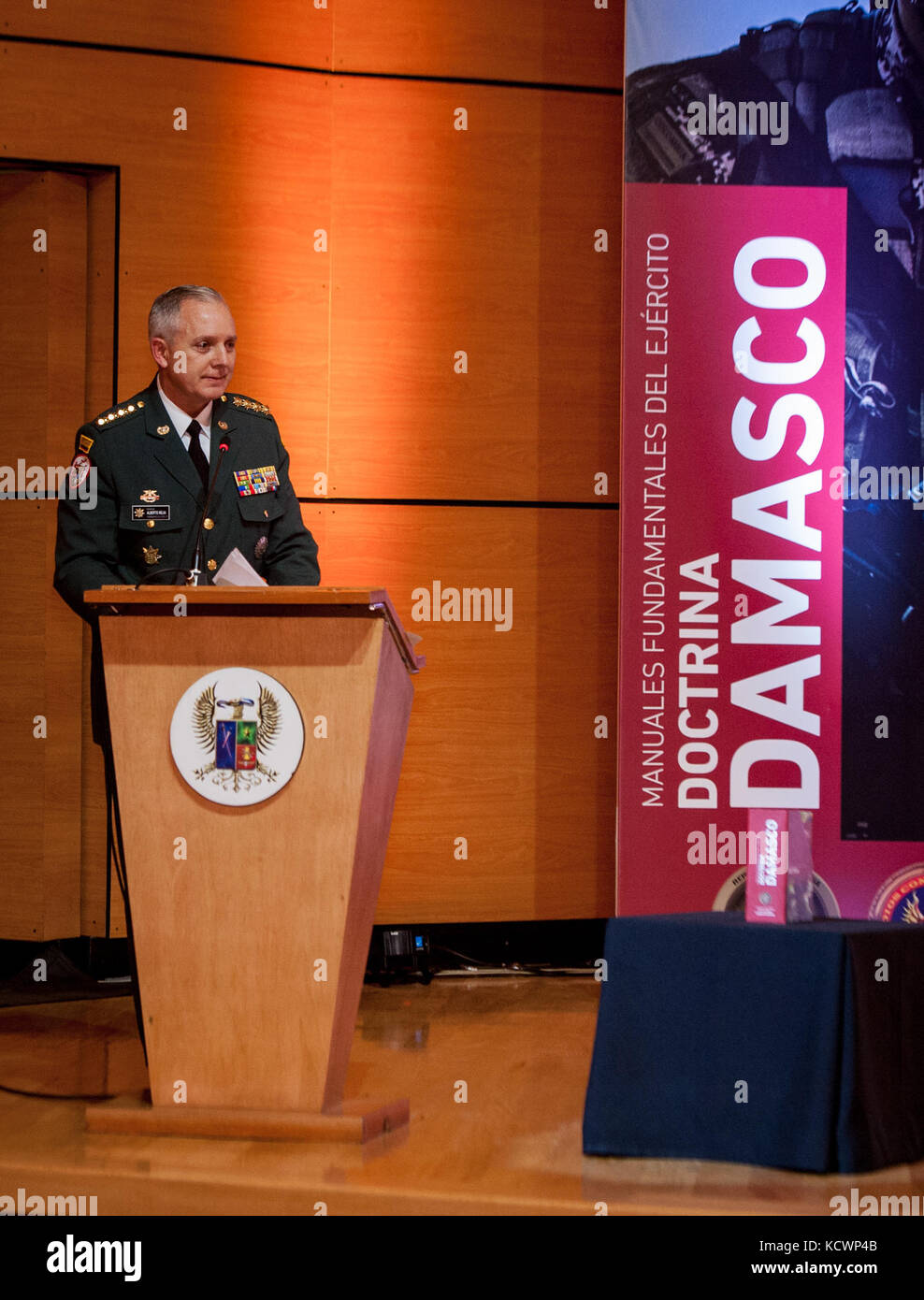 Colombian Army Gen. Alberto Jose Mejia Ferrero, commander of the ...
