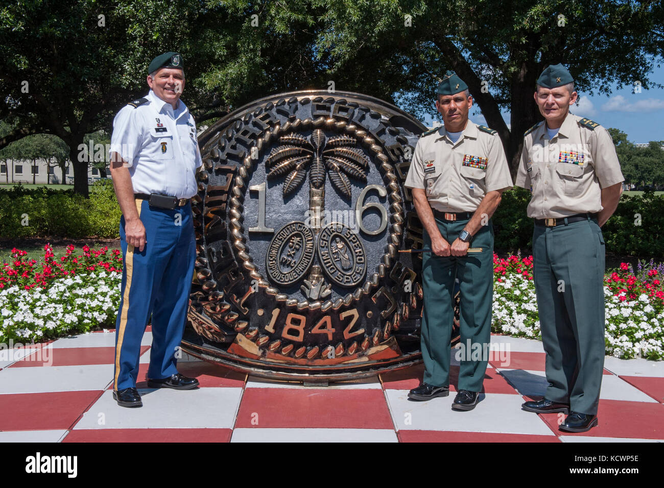 (From L-R) U.S. Army Lt. Col. David King, state partnership director ...