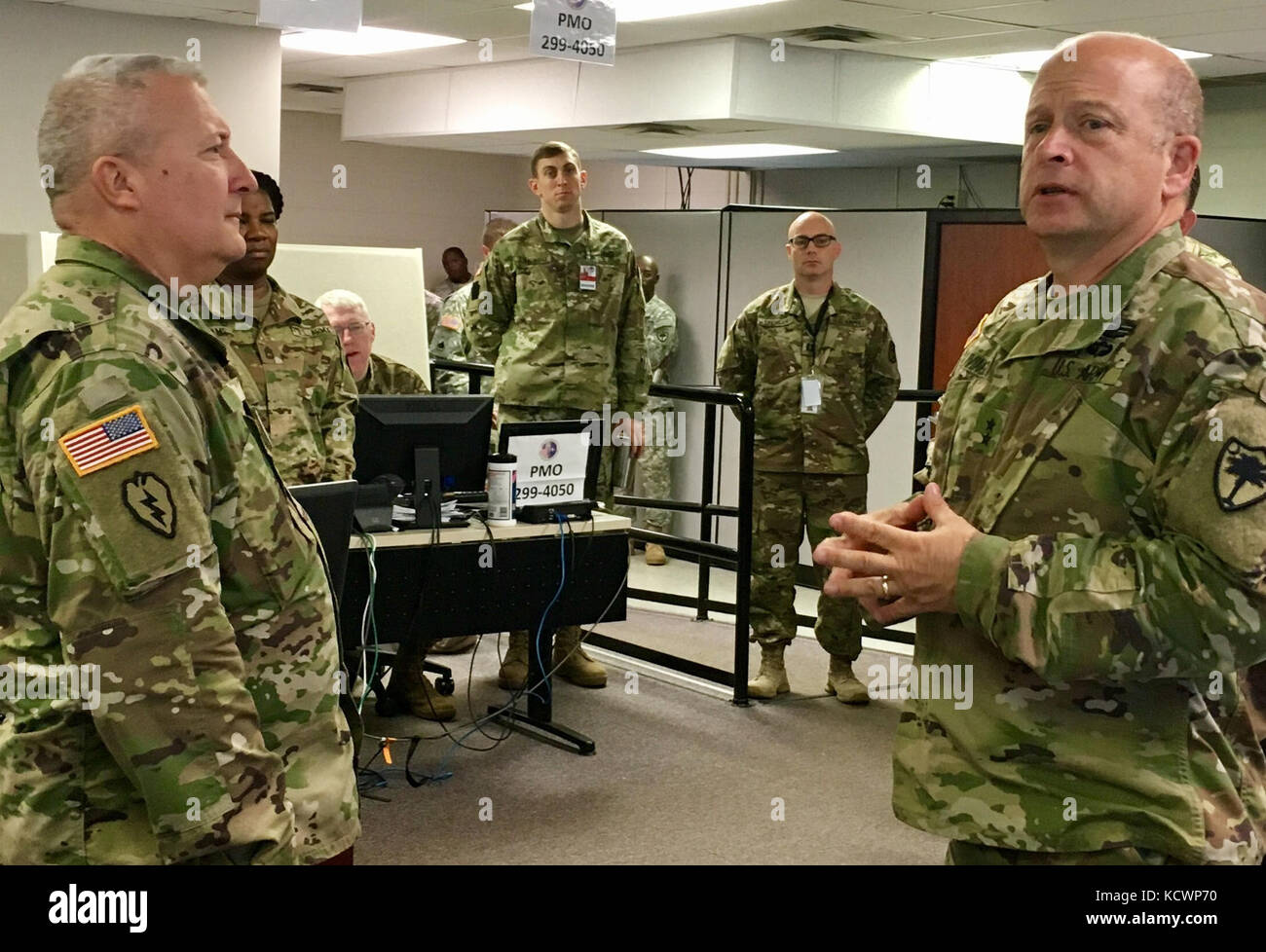U.S. Soldiers with Detachment 1, Joint Force Headquarters, South ...