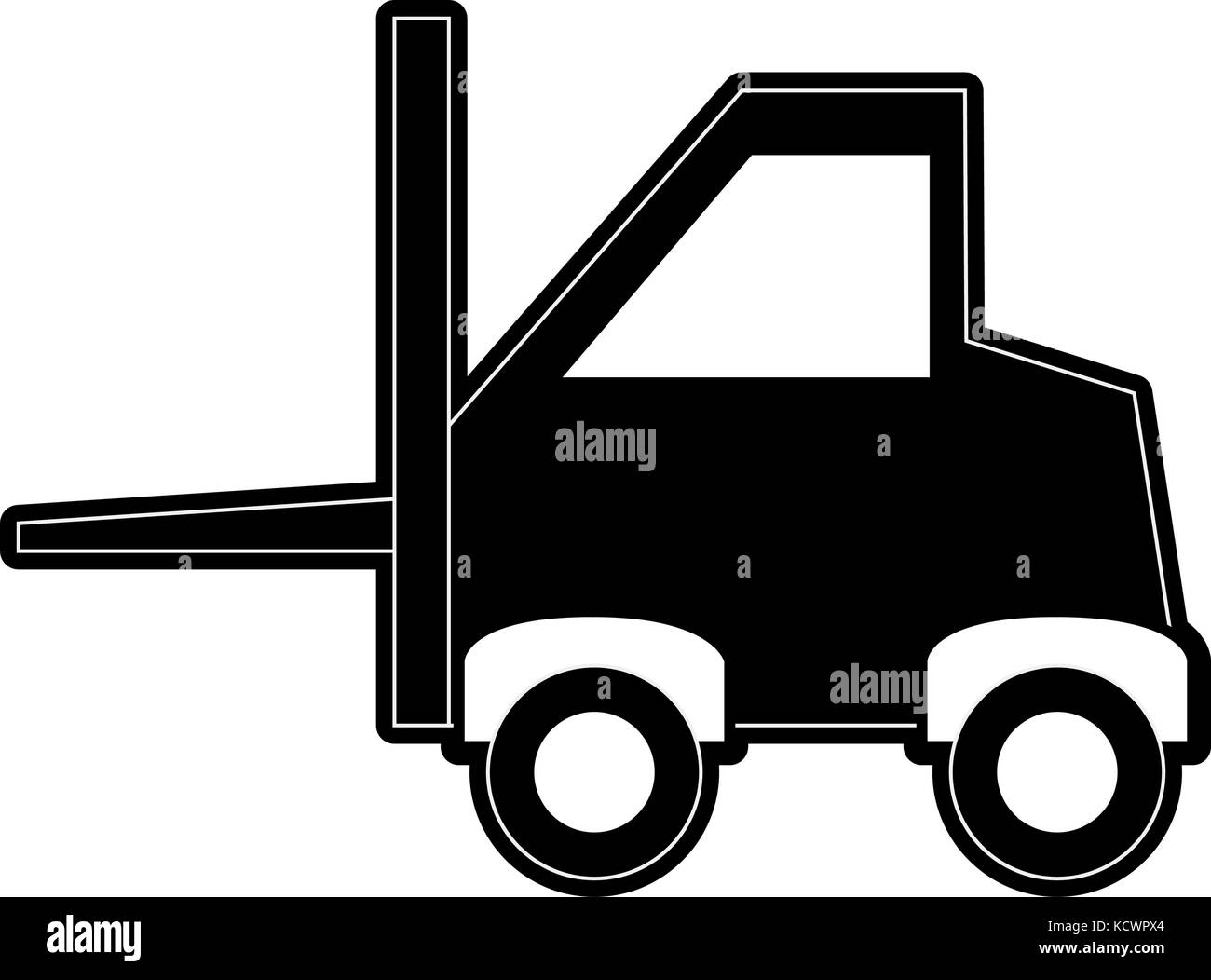 Forklift image Black and White Stock Photos & Images - Alamy