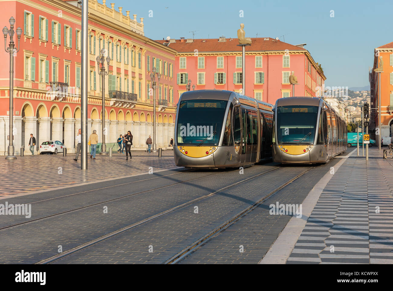 Street tram old town nice hi-res stock photography and images - Alamy