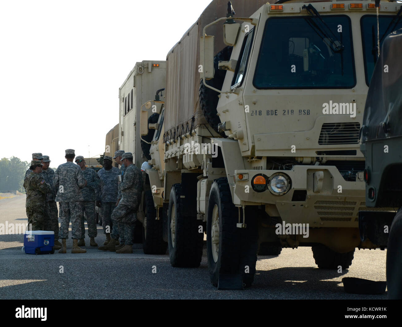 Members of the 218th Brigade Support Battalion, South Carolina National ...