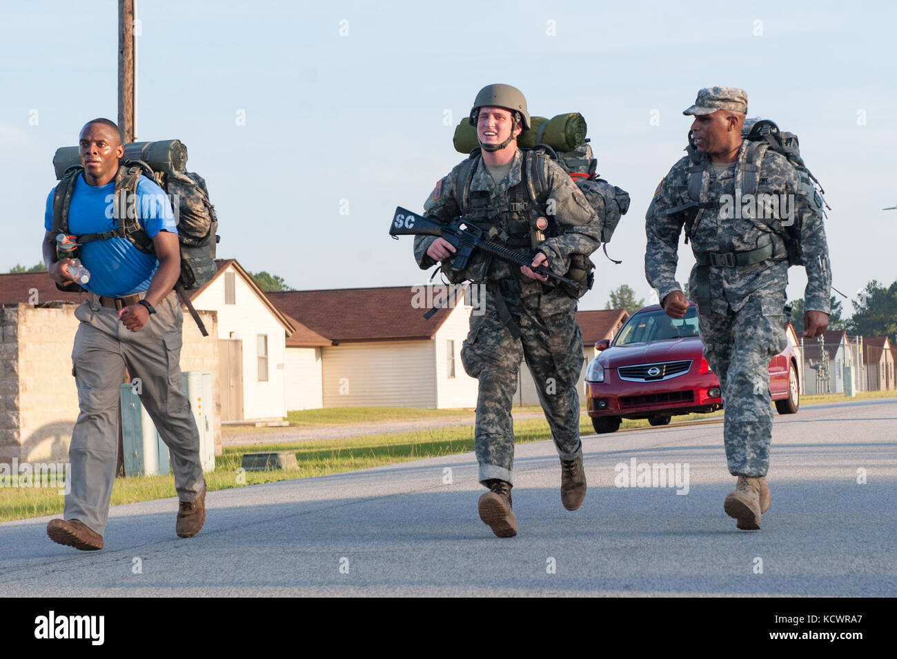 Before sunrise, candidates of Palmetto Military Academy’s Class 68, who ...