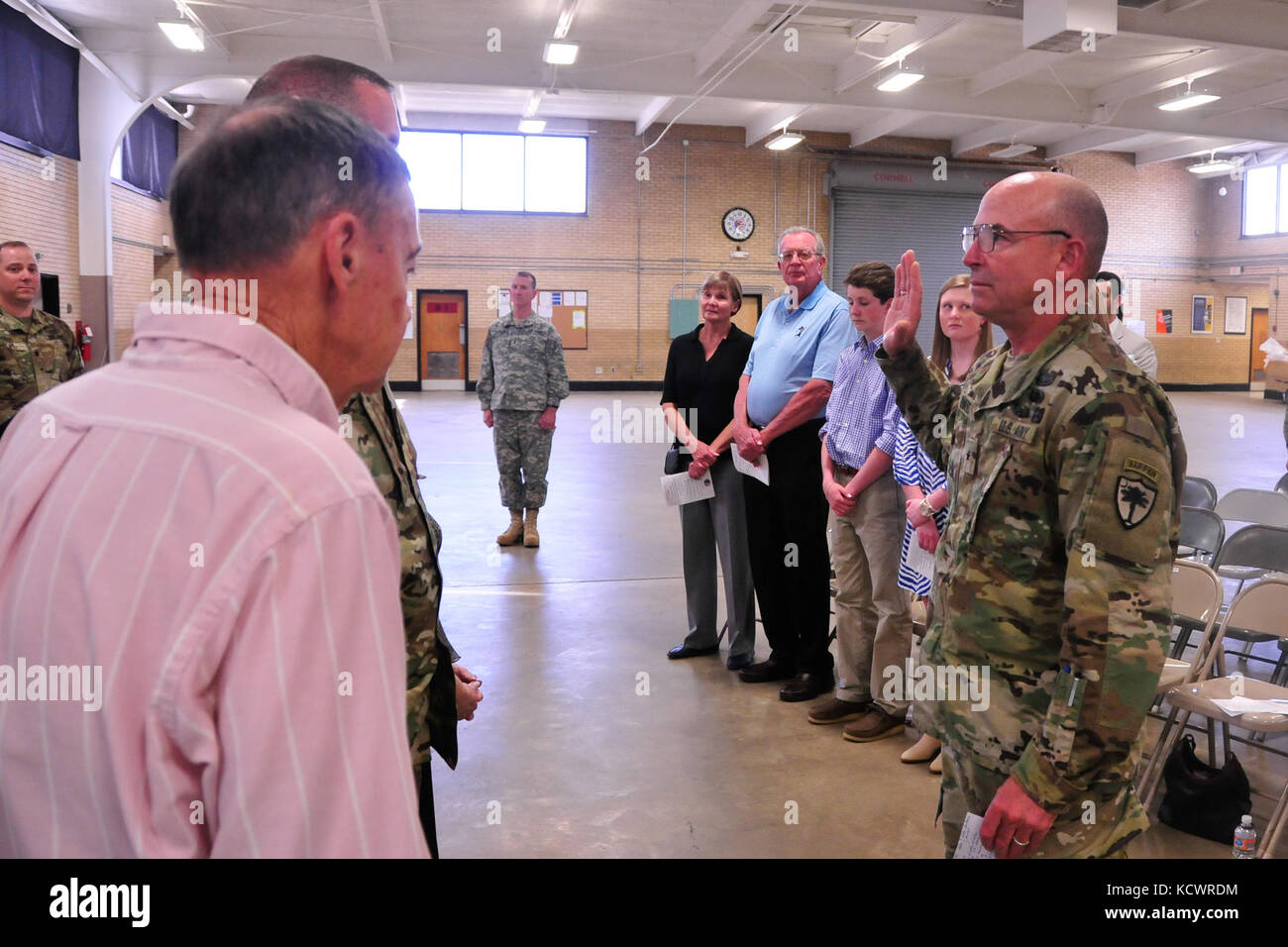 Lt. Col. John C. Ramsey Jr., is promoted to colonel in front of his ...