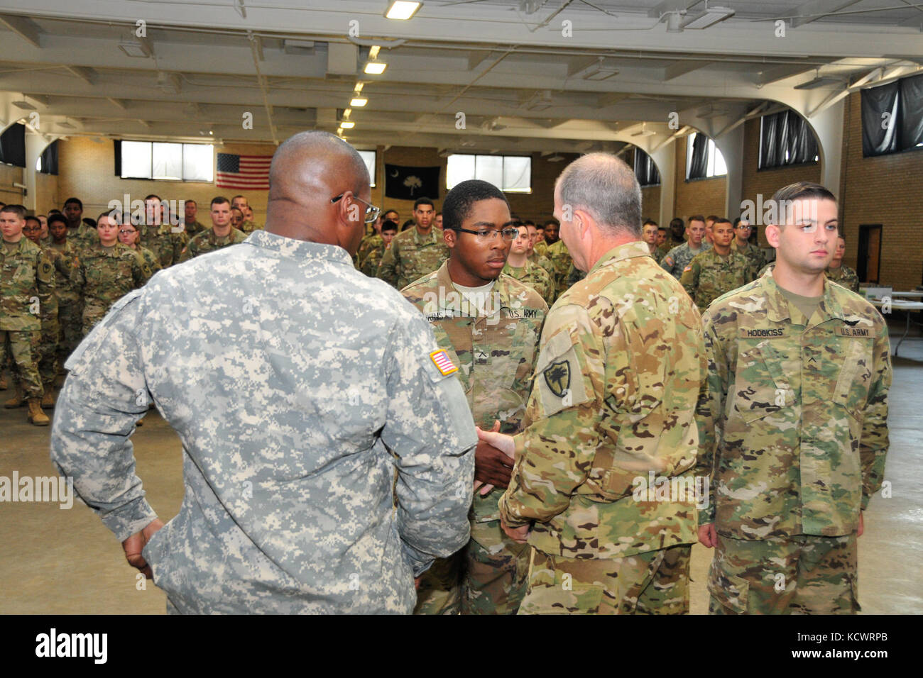 South Carolina Army National Guard Soldiers attend one last drill with ...