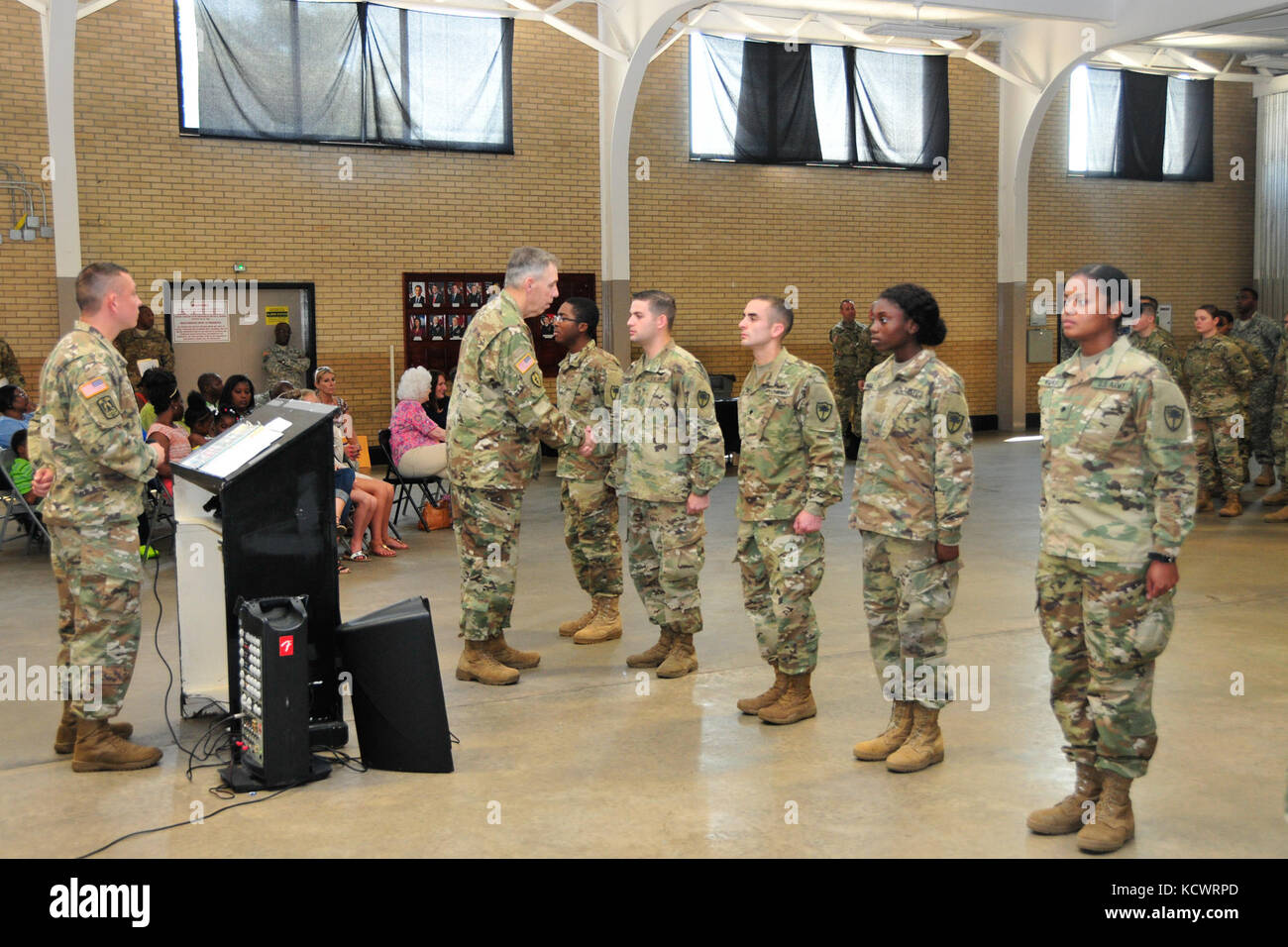 South Carolina Army National Guard Soldiers attend one last drill with ...