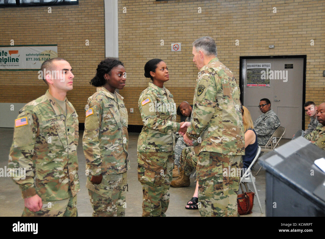 South Carolina Army National Guard Soldiers attend one last drill with ...