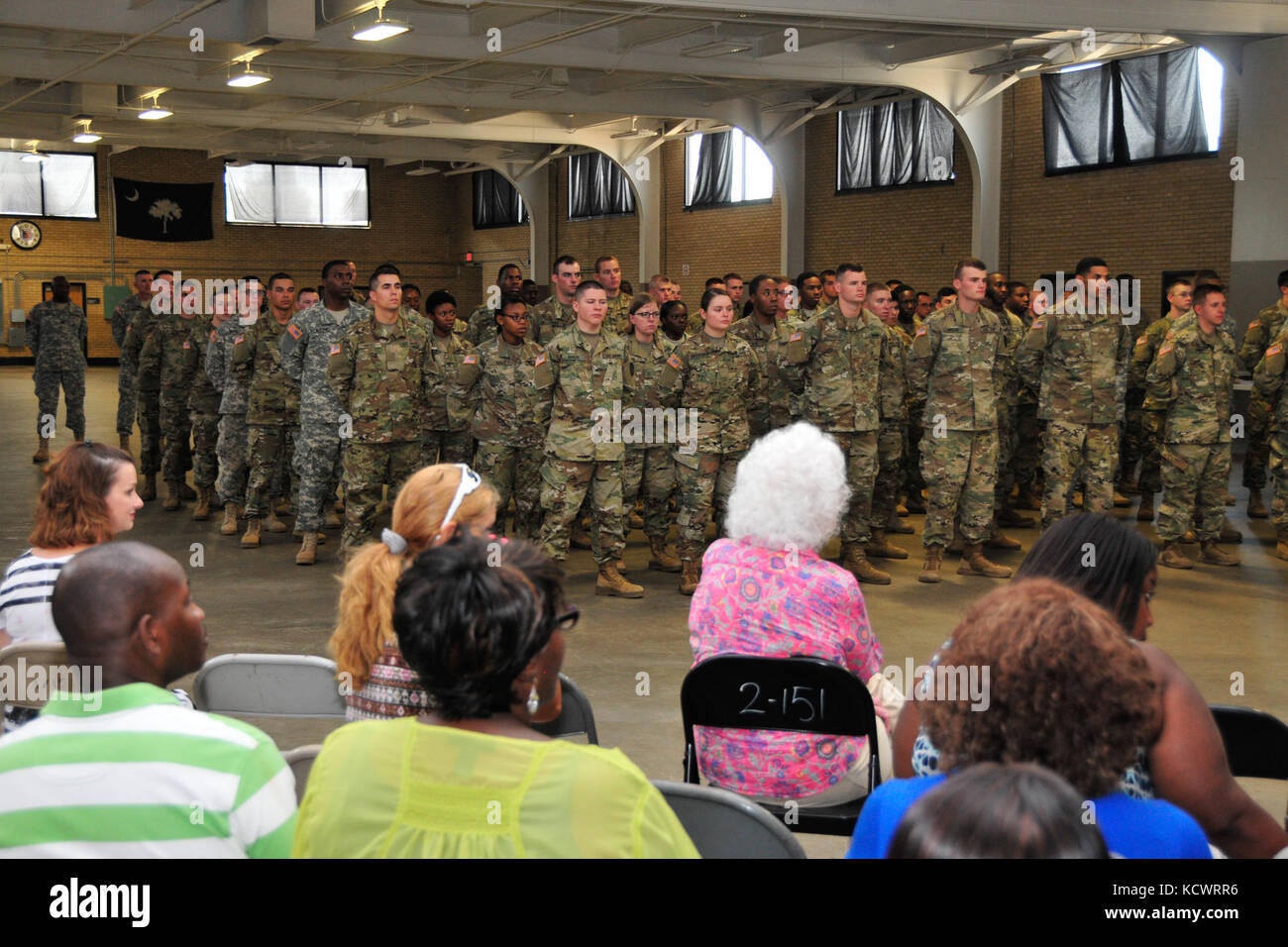 South Carolina Army National Guard Soldiers attend one last drill with ...