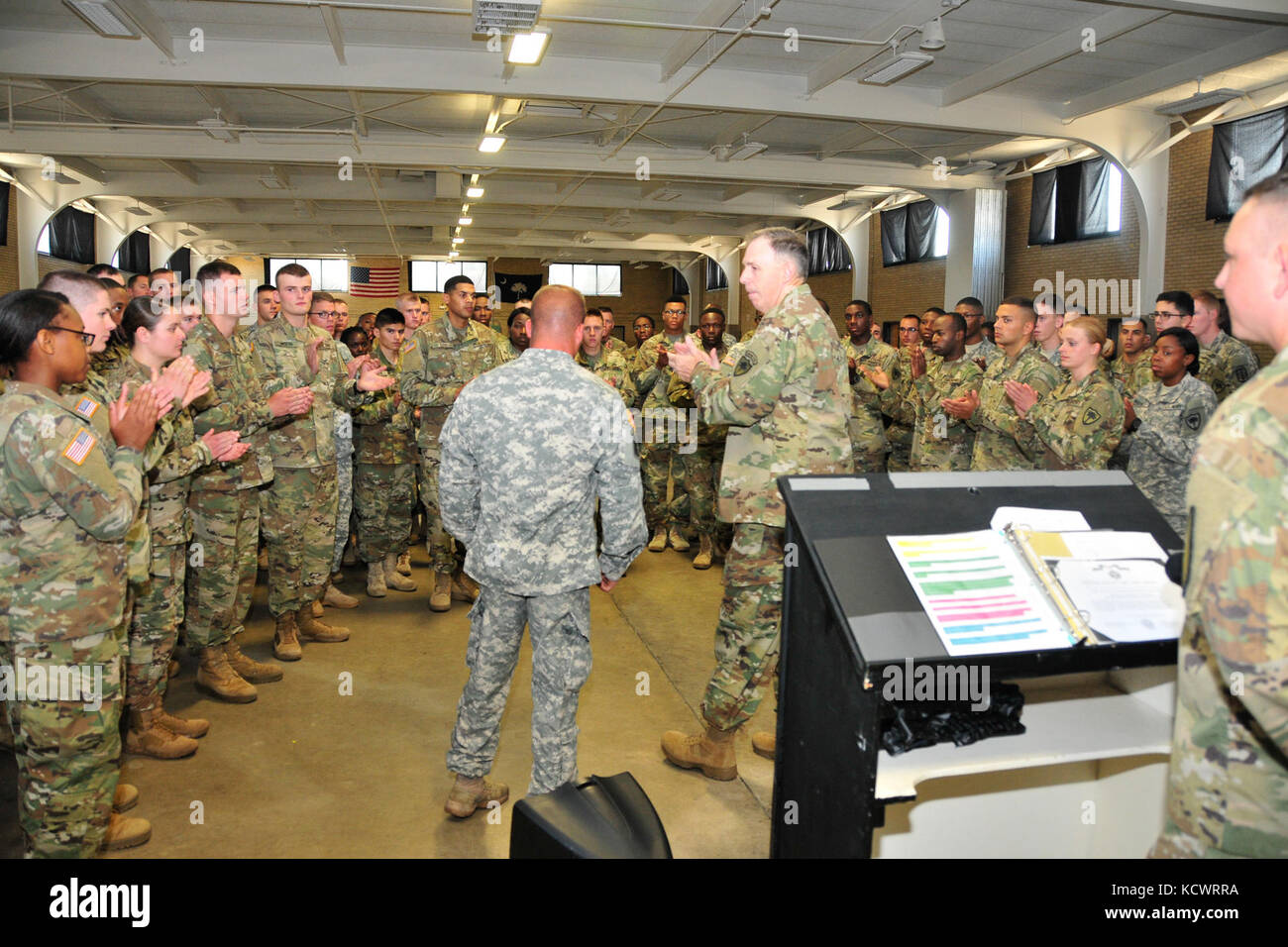 South Carolina Army National Guard Soldiers attend one last drill with ...