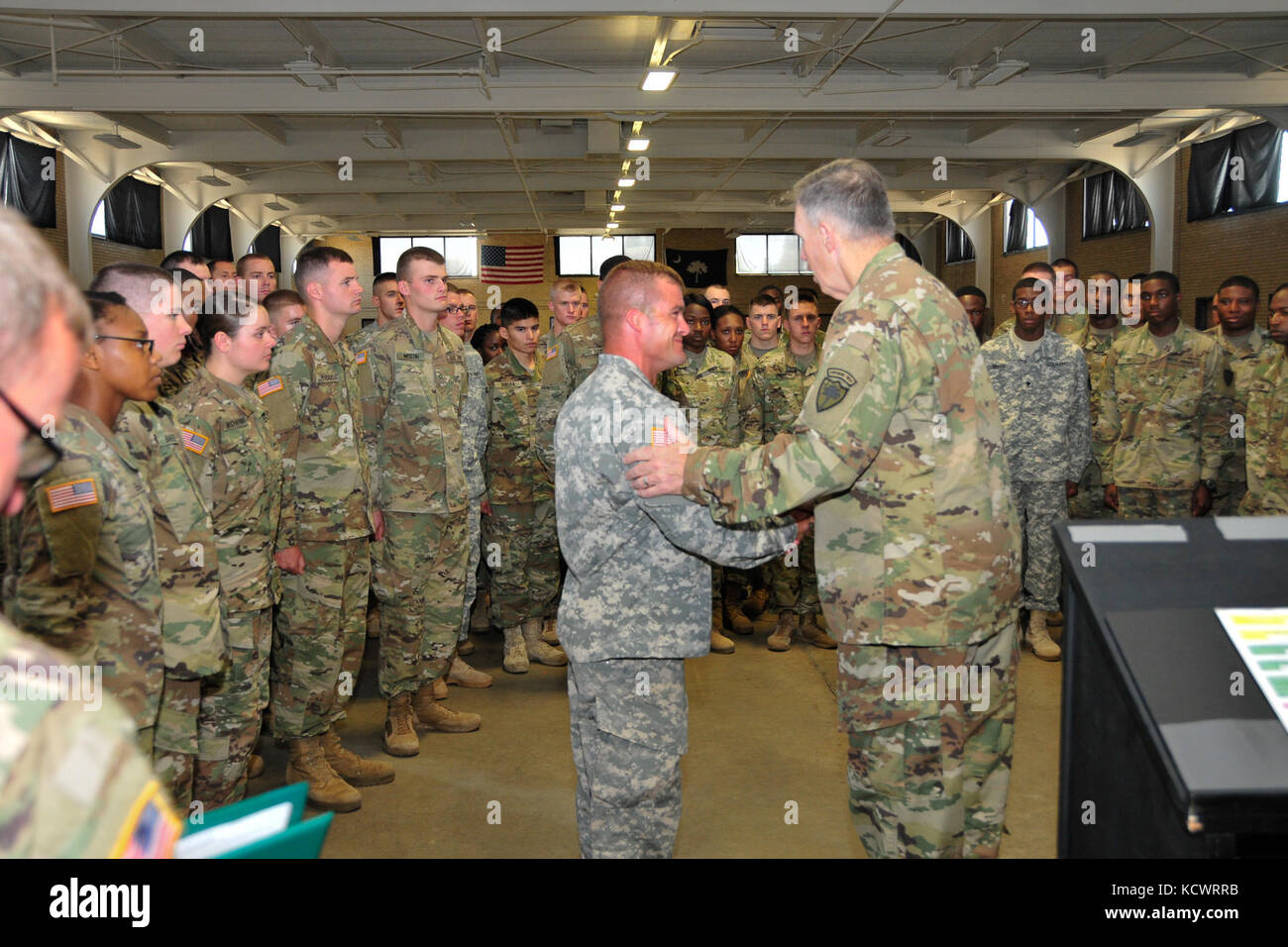 South Carolina Army National Guard Soldiers attend one last drill with ...