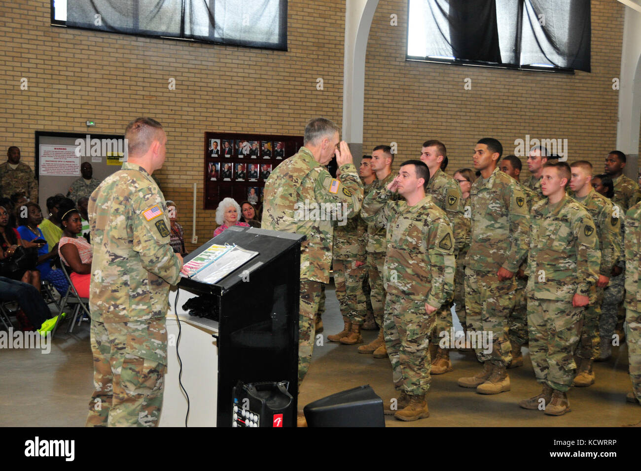 South Carolina Army National Guard Soldiers attend one last drill with ...