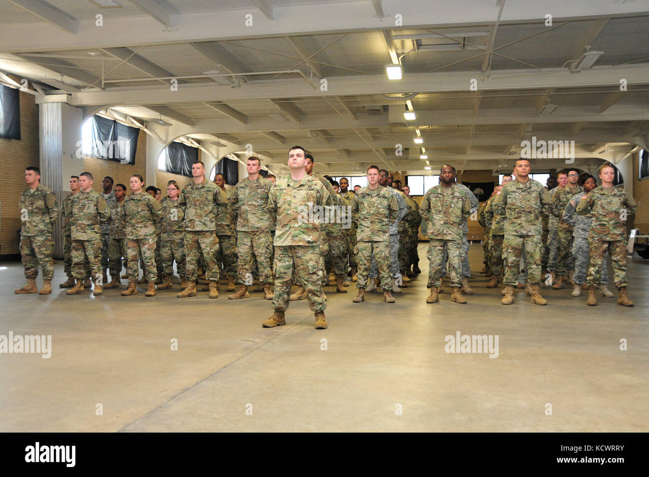 South Carolina Army National Guard Soldiers attend one last drill with ...