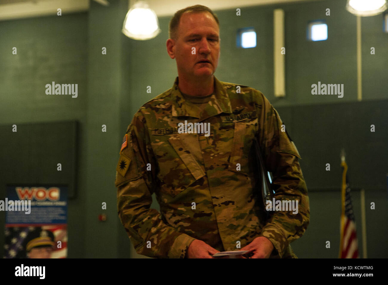 CW5 Kent Puffenbarger, command chief warrant officer for the South ...