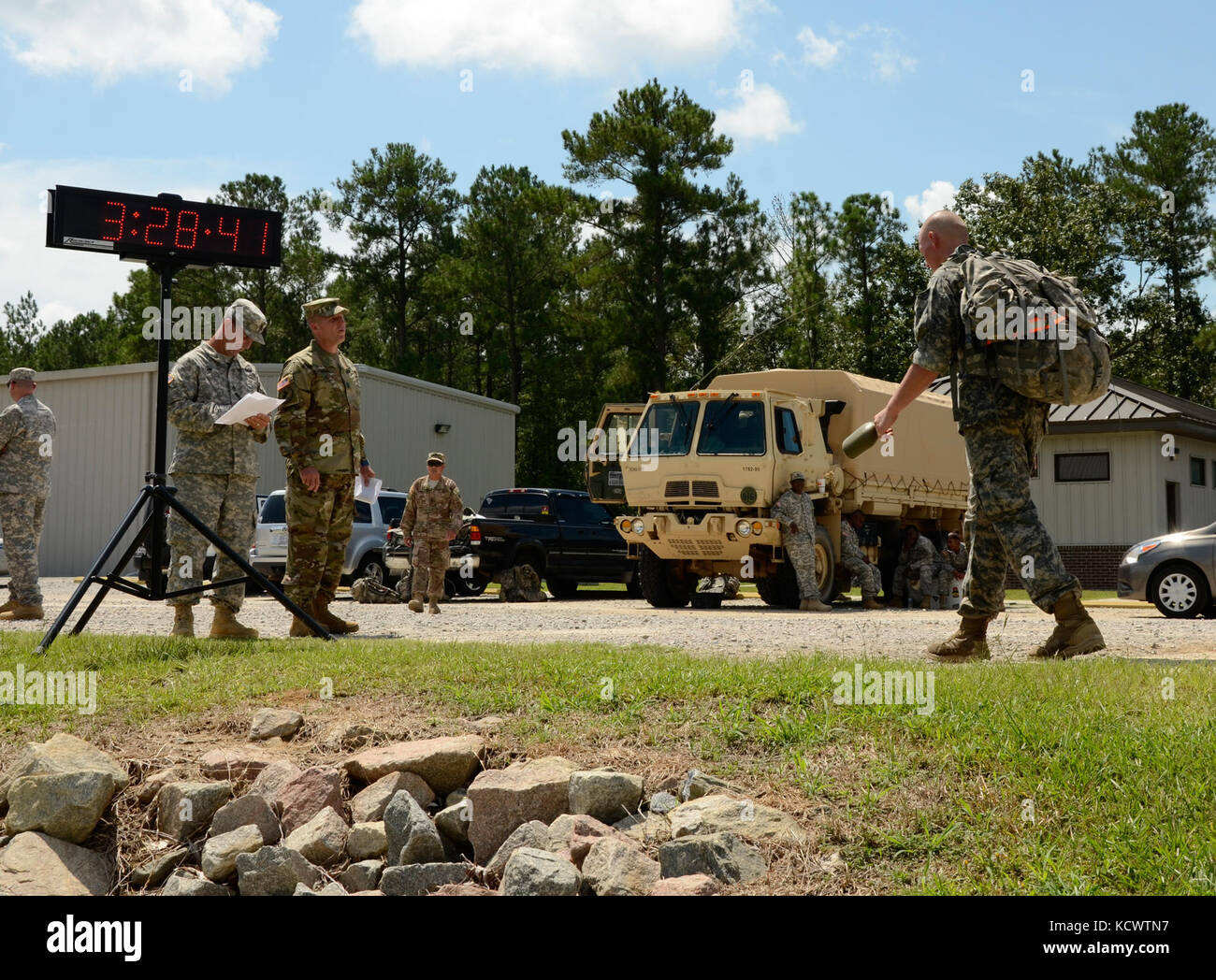 Engineer Soldiers from engineer units throughout the South Carolina ...