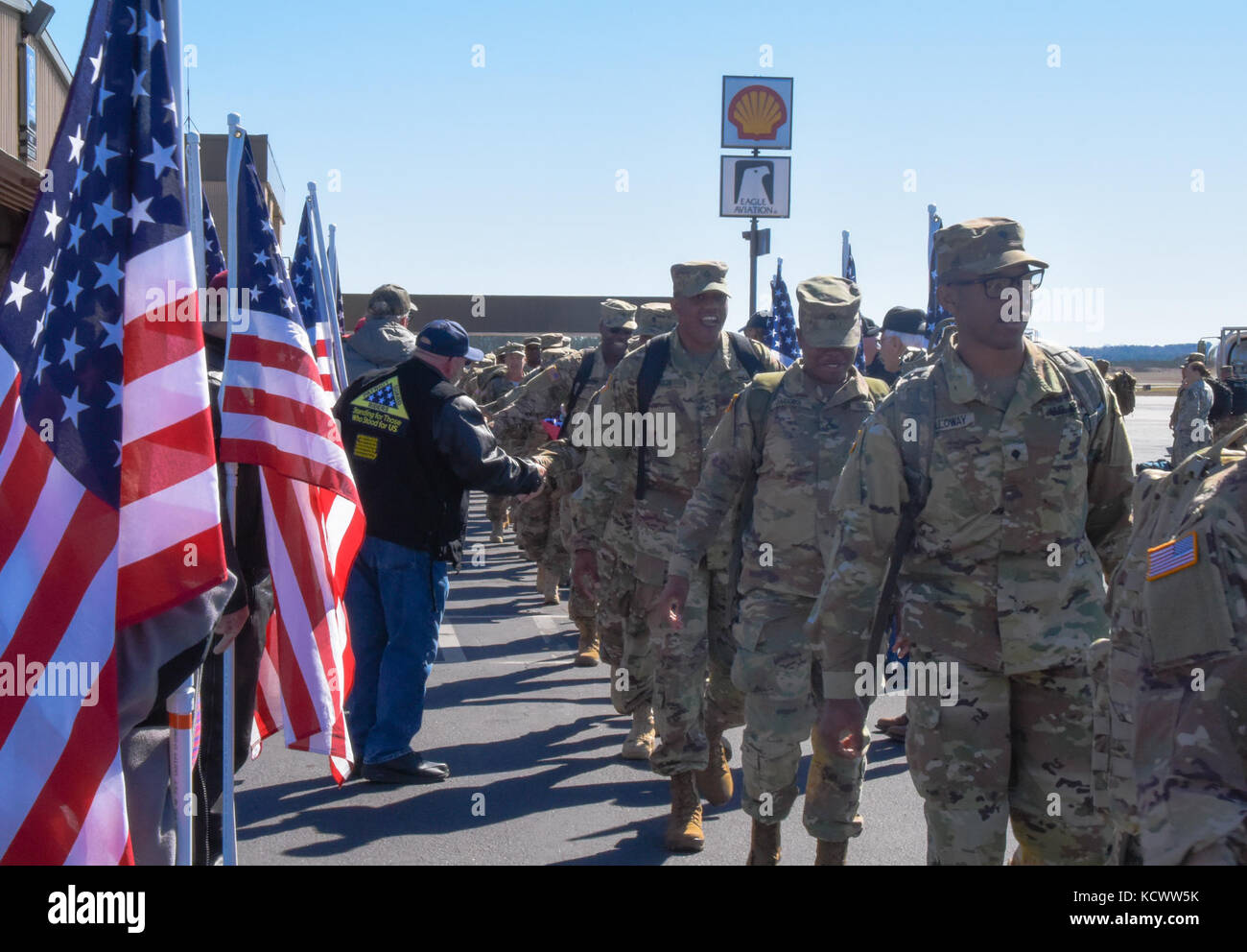 U.S. Soldiers with the 742nd Support Maintenance Company, South ...