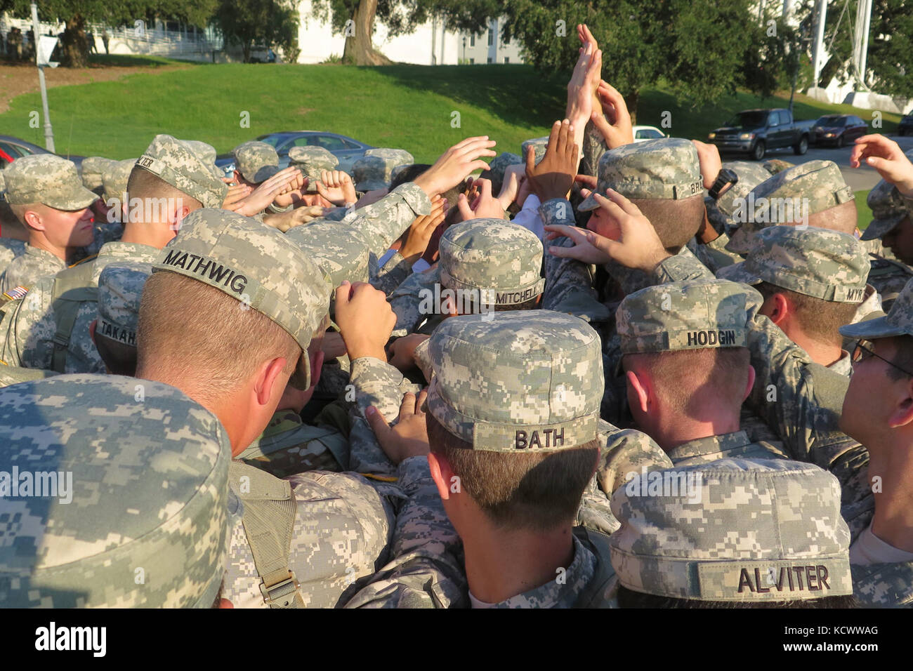 Cadets at the Citadel display unity and support with the Under ...