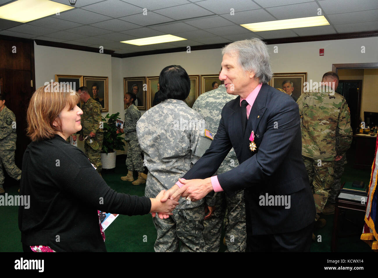 U.S. Army Chief Warrant Officer 4 James P. Jernigan celebrates his ...