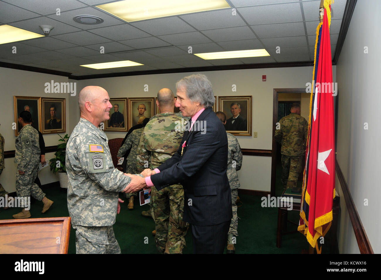 U.S. Army Chief Warrant Officer 4 James P. Jernigan celebrates his ...