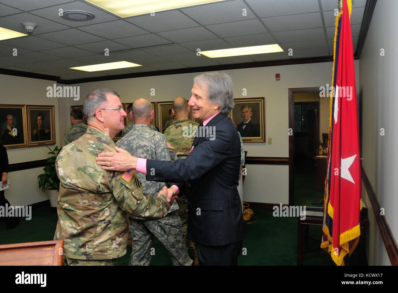 U.S. Army Chief Warrant Officer 4 James P. Jernigan celebrates his ...