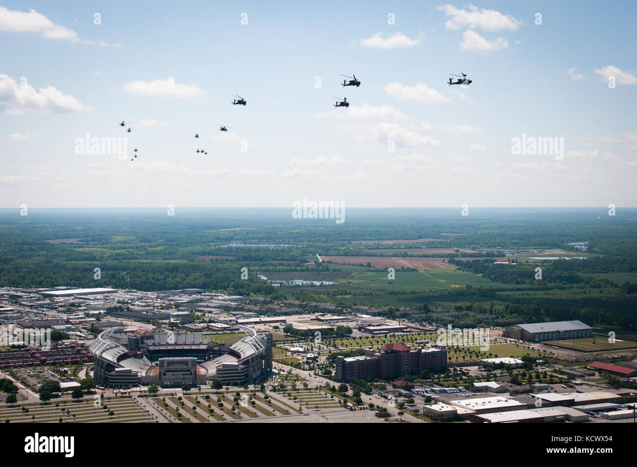 South Carolina Army National Guard AH-64D Apache helicopters from the 1 ...