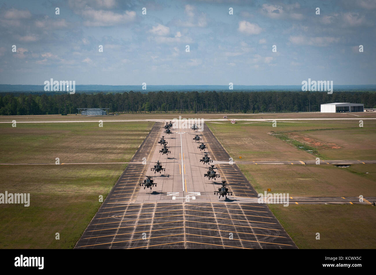 South Carolina Army National Guard AH-64D Apache helicopters from the 1 ...