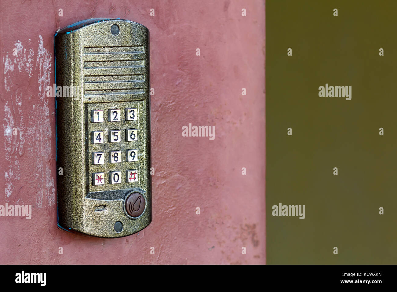 Door access control panel to lock and unlock door. Security system ...